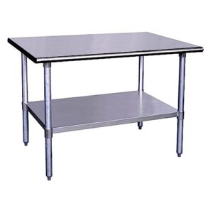 kratos 16-gauge stainless steel worktable with undershelf, 36" wx30 d