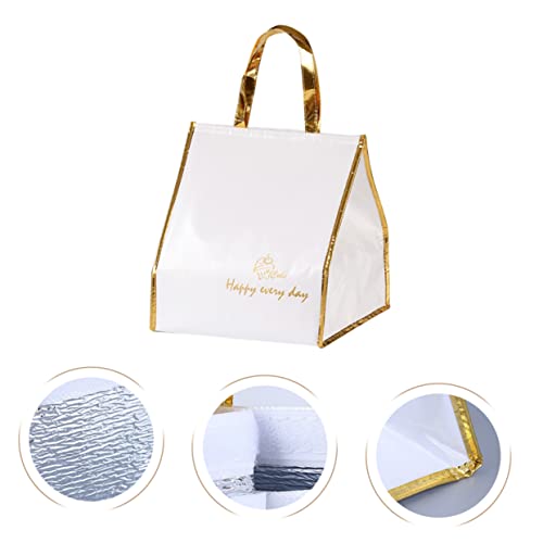 ULTECHNOVO Packing Cold Insulation Portable Plastic Shopping Bags Ice Packs for Lunch Bags Backpacking Food Insulated Bag Food Delivery Bag Insulated Grocery Bag Cake Packing Bag Thermal Bag