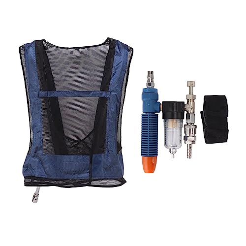 TMISHION Air Conditioner Waistcoat Vortex Tube Cooling Vest, Size, Safe Materials, Compressed Air for High Temperature Environment Air Conditioner Waistcoat Worker Cooling Vest