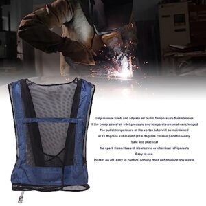 TMISHION Air Conditioner Waistcoat Vortex Tube Cooling Vest, Size, Safe Materials, Compressed Air for High Temperature Environment Air Conditioner Waistcoat Worker Cooling Vest