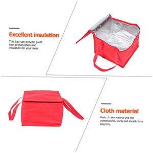 ULTECHNOVO Insulated Picnic Bag Bottle Warmer Portable Tote Lunch Bag Tote Picnic Lunch Bag Thermal Lunch Bag Insulated Bag Take-out Food Delivery Bag Pizza Insulation Bag Outdoor