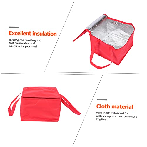 ULTECHNOVO Insulated Picnic Bag Bottle Warmer Portable Tote Lunch Bag Tote Picnic Lunch Bag Thermal Lunch Bag Insulated Bag Take-out Food Delivery Bag Pizza Insulation Bag Outdoor