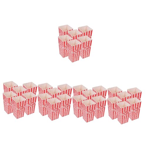 NOLITOY 30 Pcs Popcorn Popcorn Bucket Disposable Popcorn Bags Classic Popcorn Container Popcorn Packaging Boxes Snack Box for Snack Containers Disposable Snack Containers Snack Bag