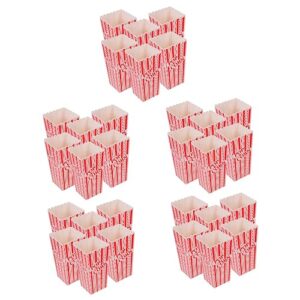 bestoyard 30 pcs popcorn popcorn bucket party popcorn containers striped popcorn boxes disposable popcorn bags disposable cake containers candy containers disposable containers snack bag