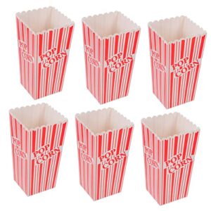 BESTOYARD 30 Pcs Popcorn Popcorn Bucket Party Popcorn Containers Striped Popcorn Boxes Disposable Popcorn Bags Disposable Cake Containers Candy Containers Disposable Containers Snack Bag