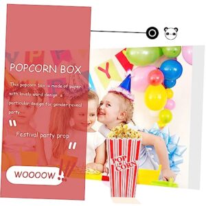 BESTOYARD 30 Pcs Popcorn Popcorn Bucket Party Popcorn Containers Striped Popcorn Boxes Disposable Popcorn Bags Disposable Cake Containers Candy Containers Disposable Containers Snack Bag