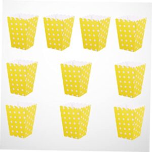 Disposable Containers 10pcs Popcorn Boxes White Popcorn Case Popcorn Cartons Chicken Popcorn Box European and American Popcorn Boxes Popcorn Holder