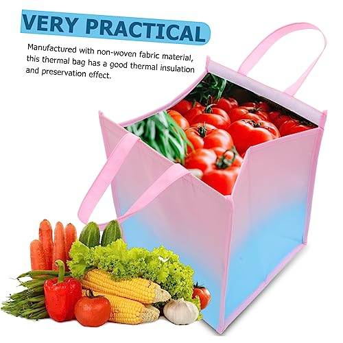 SOLUSTRE Cake Insulation Bag Pizza Carrier Insulated Bags Insulated Bags for Food Grocery Shopping Bags Grocery Bags Hot Food Bag Cold Food Non-woven Fabric Insulated Food Carrying Bag Fold