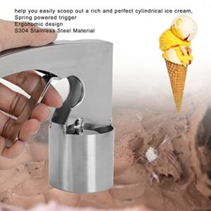 Cylinder Ice Cream Scoop Stainless Steel Household Kitchen S304 Stainless Steel Scooper Original Tools Ice Cream Scooper Scooping Ice Cream Scoops