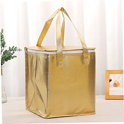 NOLITOY Insulated Grocery Bags 2pcs Baking Tote Foldable Lunch Bag Pizza Warmer Bags Insulated Portable Cooler Delivery Insulated Food Delivery Bag Cake Pizza Packaging Bag Heating