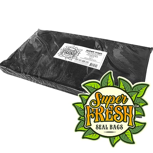 Super Fresh Vacuum Seal Bags (11.5"x22", Black & Clear)