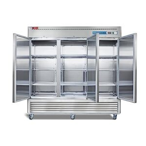 westlake 72"w reach-in commercial freezer 3 door 3 section stainless steel fan cooling 54 cu.ft freezer for restaurant, bar, shop, etc