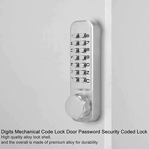 Double Sided Keyless Door Lock Lock Digits Mini Mechanical Lock Door Password Security Lock