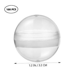 Eater Ornaments Balls 500 pcs Multi-Purpose to-y Vending Hidden Twisting Container Decorative Inch/Bauble Favor Holiday Bulk Transparent Prizes Eater Xcm Empty