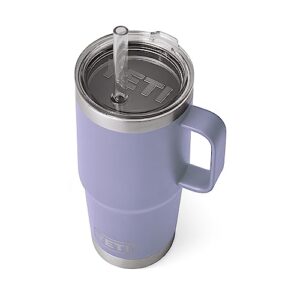 yeti rambler 25 oz straw mug, vacuum insulated, stainless steel, cosmic lilac