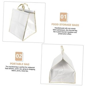 INOOMP Tote Bags food delivery aluminum tote cooler nonwoven peritonealwaterproof Packing Insulated Bag