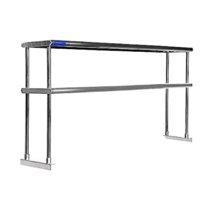 amgood double overshelf stainless steel nsf - many (36" long x 18" deep)