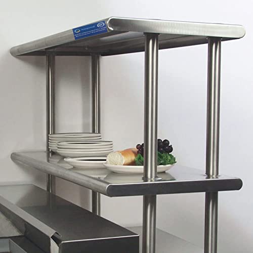 AmGood Double OverShelf Stainless Steel NSF - Many (36" Long x 18" Deep)