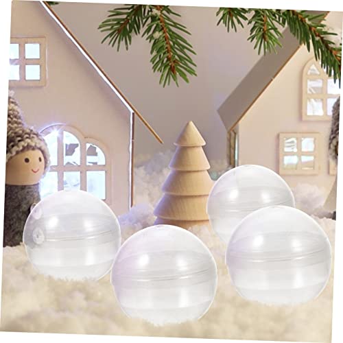 Clear Plastic Hanging Ball 100pcs Transparent Shell Plastic Balls for Baby Mini Gift Boxes Mini Cake Box Gumball Machine for Kids Plastic Decor Vending Machine Stroage Balls Round