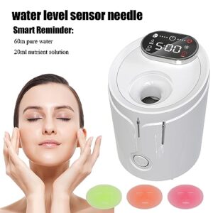 RKXKJ Face Mask Maker Machine, Natural Fruit Vegetable Mask Maker, Intelligent Voice Prompt, Temperature Control PTC Heating Device, Water Level Sensor Needle, Large Display, for Eye, Hand, Neck