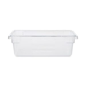 Rubbermaid Commercial Products,Polycarbonate Food Storage Box/Tote for Restaurant/Kitchen/Cafeteria, 3.5 Gallon, Clear (FG330900CLR) (Pack of 2)