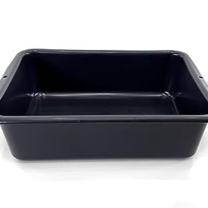 Bus Tub Large Commercial | Bus Box 20" x 15" x 6" | Dark Gray Polypropylene Plastic. (4 Pack)