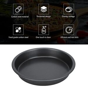 ARTYSHILS 2 Pcs Non Stick Pizza Pan Round Pizza Tray Deep Thickened Carbon Steel Baking Pan for Kitchen Bakery(9in)