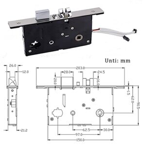 DHTDVD RFID Electronic Door Lock Smart keyless Door Lock for Home Hotel Apartment (Size : Right Outside)