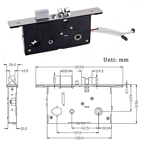 DHTDVD RFID Electronic Door Lock Smart keyless Door Lock for Home Hotel Apartment (Size : Right Outside)