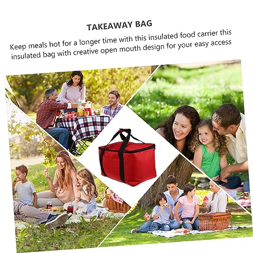 Baluue Pizza Cake Insulation Camping Heater Packing Bags for Suitcases Shopping Bags for Groceries Hot Food Delivery Bags Insulated Food Delivery Bag Insulated Pizza Delivery Bags Red Car