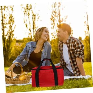 Baluue Pizza Cake Insulation Camping Heater Packing Bags for Suitcases Shopping Bags for Groceries Hot Food Delivery Bags Insulated Food Delivery Bag Insulated Pizza Delivery Bags Red Car