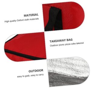 Baluue Pizza Cake Insulation Camping Heater Packing Bags for Suitcases Shopping Bags for Groceries Hot Food Delivery Bags Insulated Food Delivery Bag Insulated Pizza Delivery Bags Red Car