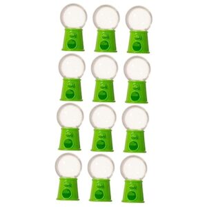 abaodam 12 pcs plasticcandy party bank money green favor rotatable gift kids mini candy day machine bubble dispenser gum light desktop playthings catcher gumballs vending golden