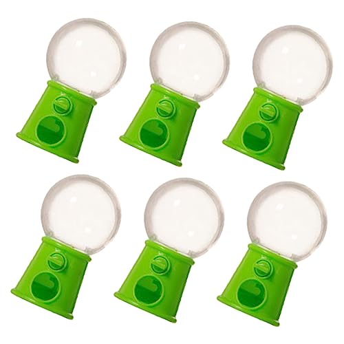 Abaodam 12 pcs Plasticcandy Party Bank Money Green Favor Rotatable Gift Kids Mini Candy Day Machine Bubble Dispenser Gum Light Desktop Playthings Catcher Gumballs Vending Golden