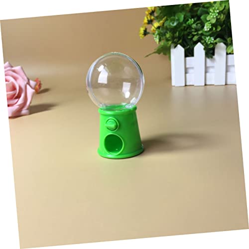 Abaodam 12 pcs Plasticcandy Party Bank Money Green Favor Rotatable Gift Kids Mini Candy Day Machine Bubble Dispenser Gum Light Desktop Playthings Catcher Gumballs Vending Golden