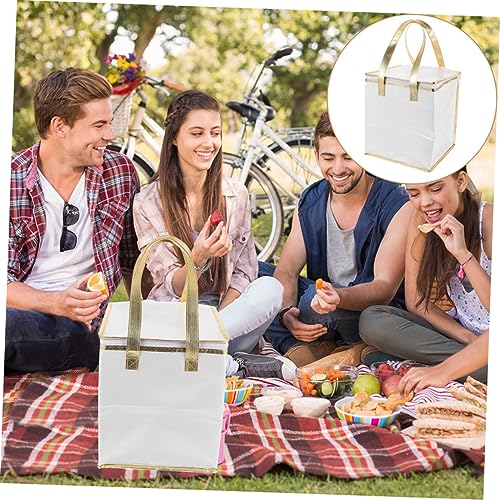 ULTECHNOVO Insulated Bag insulated bag food cooler tote bag grocery carrier insulated grocery bags insulated bags cooler bags insulated catering bags food warmer bag cloth Fresh food bag