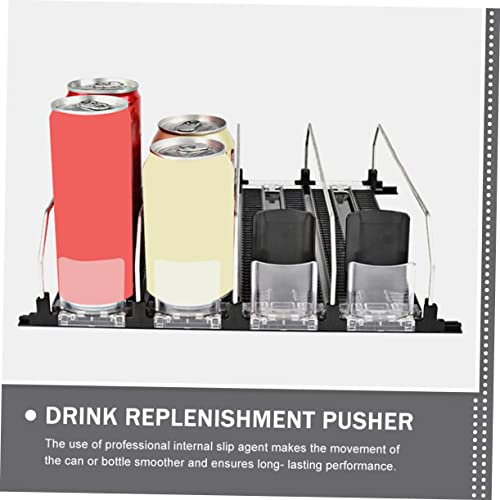 LABRIMP Drink Manager Fridge Bottle can Organizer Shelf Drink Pusher Plastic Drink Puller Plastic Pusher Machine Automatic Vending Machine Slide Shelf Pusher Machine Vending+Machines