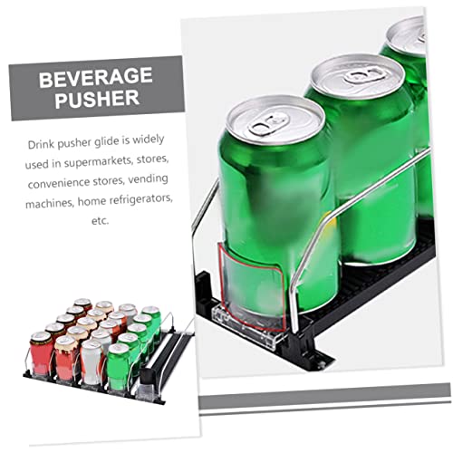 LABRIMP Drink Manager Fridge Bottle can Organizer Shelf Drink Pusher Plastic Drink Puller Plastic Pusher Machine Automatic Vending Machine Slide Shelf Pusher Machine Vending+Machines