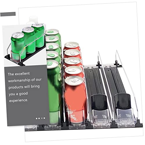 LABRIMP Drink Manager Fridge Bottle can Organizer Shelf Drink Pusher Plastic Drink Puller Plastic Pusher Machine Automatic Vending Machine Slide Shelf Pusher Machine Vending+Machines