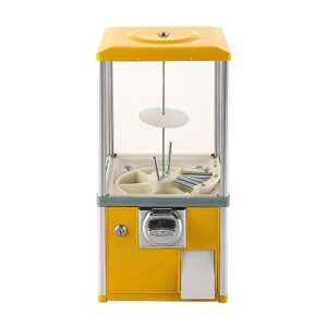 LUAND Household Coin Glue Ball Machine(Only Machine), Mechanical Candy Vending Machine with Capacity 1000 Balls 25 * 25 * 65cm, Candy Gumball Machine Prize Machine Gumball Bank