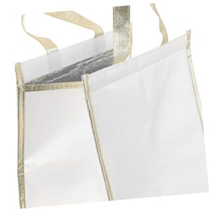 Sosoport Insulation Bags Insulated Bags for Food Cooler Bags for Groceries Icing Bags Disposable nonwoven peritonealwaterproof Takeout Food Bag Cake Cooler Bag Grocery Carrier Bags Folding