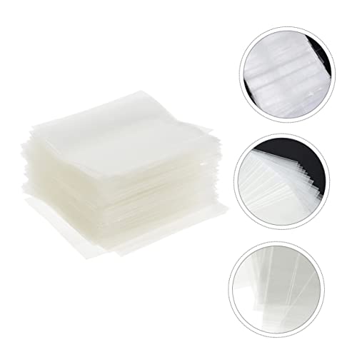 Mobestech 2000pcs Wrap Plastic Packaging Bags Clear Packaging Bags Heat Shrink Film Wrapping Bags Plastic Heat Wrap Shrinkable Wrapping Bag Heat Shrink Film Bags Shrink Bag Pvc CD