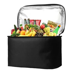 Food Cooler Bag,High Capacity Insulated Catering Bag - Reusable Catering Supplies for Camping, Hot and Cool Food, Drinks, Beverage, Fruit, Vegetable Ice