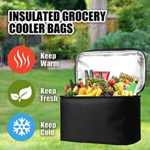 Food Cooler Bag,High Capacity Insulated Catering Bag - Reusable Catering Supplies for Camping, Hot and Cool Food, Drinks, Beverage, Fruit, Vegetable Ice