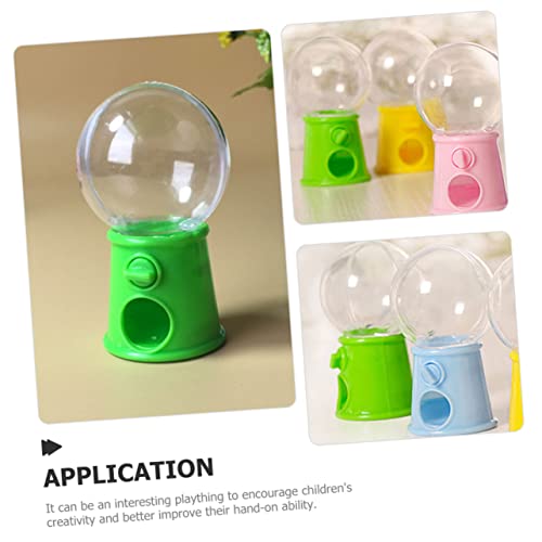 Mini Light Bulbs 3pcs Mini Light Bulbs Plastic Small gumballs Machine Kids Vending Machine for Candy Baby Gum Ball Candy Machine