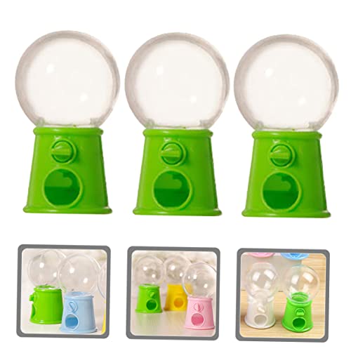 Mini Light Bulbs 3pcs Mini Light Bulbs Plastic Small gumballs Machine Kids Vending Machine for Candy Baby Gum Ball Candy Machine