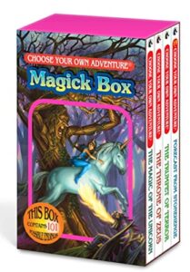 choose your own adventure 4-book boxed set magick box (the magic of the unicorn, the throne of zeus, the trumpet of terror, forecast from stonehenge)