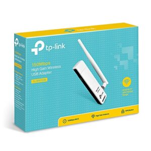 Tp-Link TL-WN722N IEEE 802.11n (Draft) USB - Wi-Fi Adapter. Wireless LITE N Adapter 150M USB HIGH GAIN 1DETACHABLE Antenna WL-AP. 150 Mbps - External