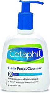 cetaphil daily facial cleanser for normal to oily skin, 8 ounce