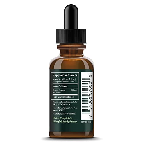 Gaia Herbs Oregano Leaf 1 Fl Oz, Liquid Extract